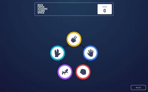 frontend mentor rock paper scissors lizard spock game using
