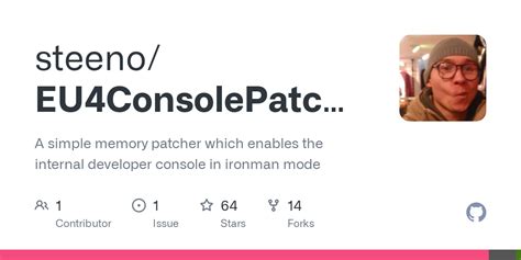 Github Steenoeu4consolepatcher A Simple Memory Patcher Which