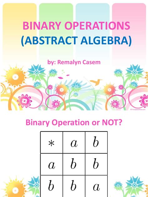 binary operations abstract algebra pdf integer multiplication