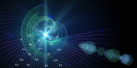 방사형 와이어프레임과 어두운 색의 데이터가 있는 추상적인 색상 배경 비즈니스 과학 및 기술 배너 빅 데이터 0명에 대한 스톡