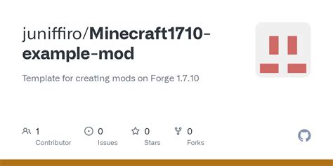 Github Juniffirominecraft1710 Example Mod Template For Creating