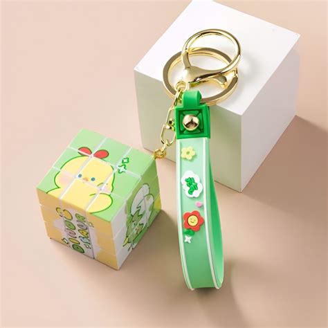 Rubik Cube Kawaii 3d Keychain Online