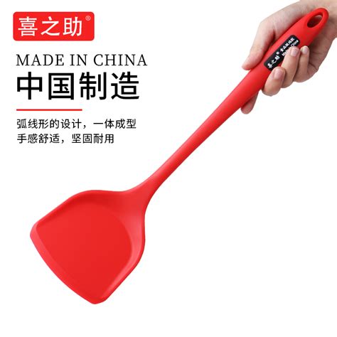 喜之助硅胶铲炒菜铲子不粘锅专用锅铲耐高温炒勺家用汤勺厨具套装虎窝淘