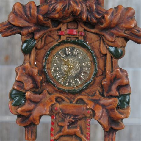 Vintage Clock Ornament Old World Cuckoo Hallmark Christmas Etsy