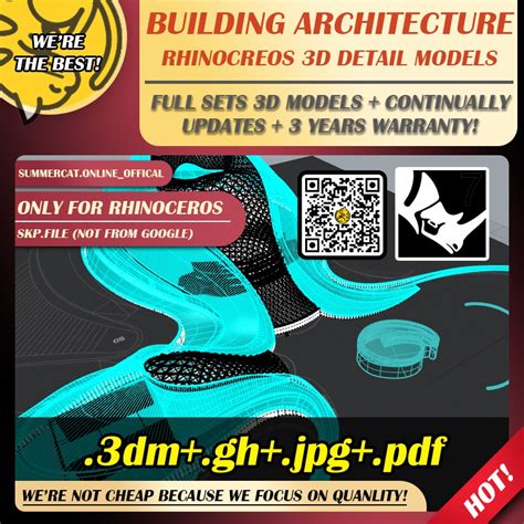 🔥preferred🔥35 Set Rhinoceros Grasshopper Building Rhino Architecture Detail 3d Model