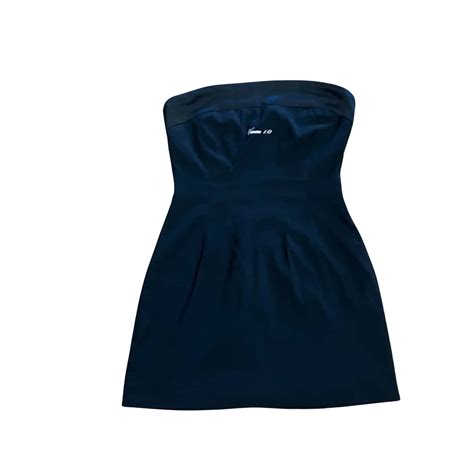 Venem Club Size Xs Strapless Black Dress