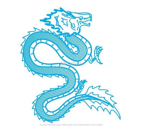 Mẫu Hình ảnh Con Rồng Xanh File Corel And Pdf Cdr Vn Thư Viện Vector Coreldraw Illustrator