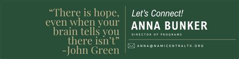 Anna Bunker Director Of Programs Nami Central Texas Linkedin