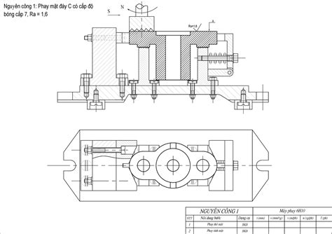Mô tả về hành động gì đó CS1231S Nguyên công 1 Phay mặt đáy C có