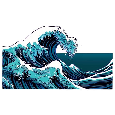 Download Cartoon Ocean Wave Png 06132024
