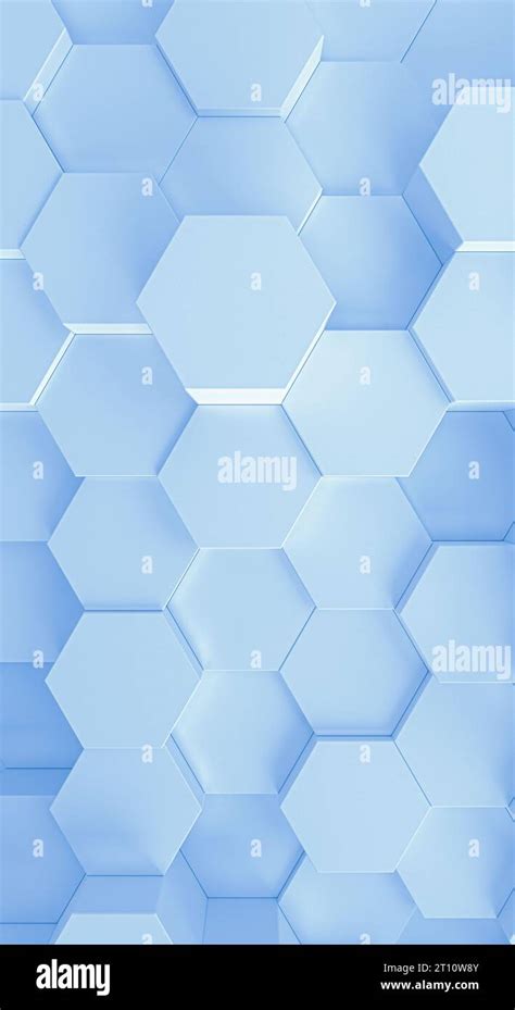 Hexagonal Wall White Background Texture Tech Or Fashion Concept 3d
