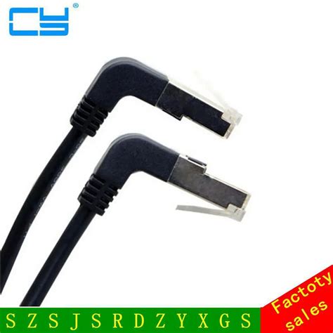 Degree Down Up Angled P C Ftp Stp Utp Cat E Lan Ethernet Network Patch Cord Cable Cm In