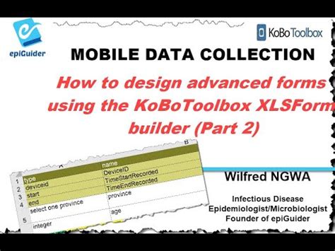 Video How To Design Advanced Forms Using The KoBoToolbox XLS Form Builder Part YouTube
