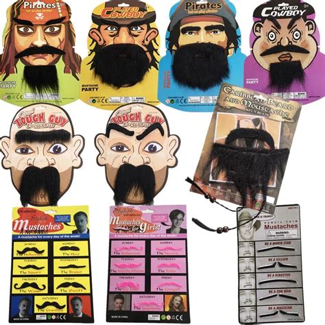 2021 Human Fake Mustaches Mustache Fiesta Party Supplies Self Adhesive