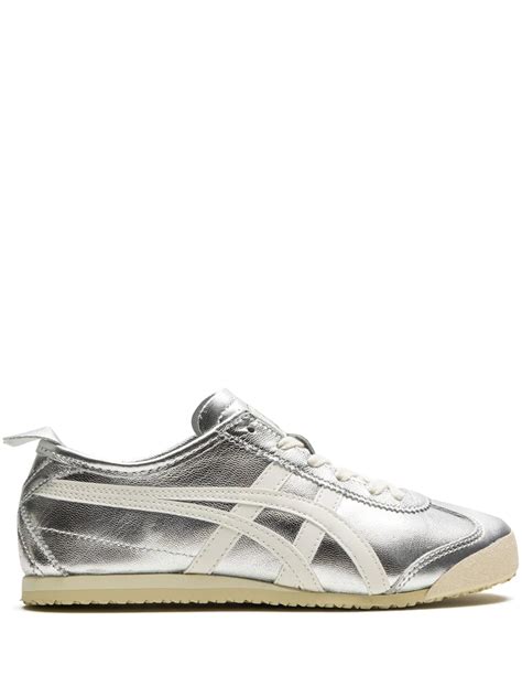 Onitsuka Tiger Mexico 66 Silver Off White Sneakers Silver Farfetch Au