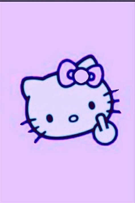 Hello Kitty Middle Finger