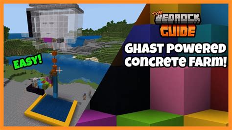 Easy Ghast Minecraft Concrete Farm Youtube