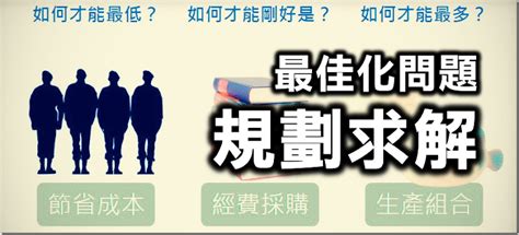 最佳化問題：規劃求解 Optimization Problem Solver 布丁布丁吃什麼？