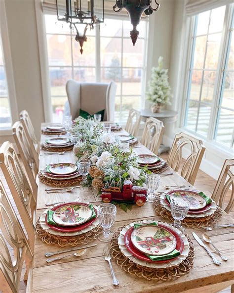 Vintage Red Truck Christmas Tablescape Home With Holly J