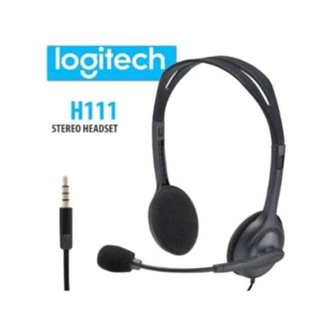 Logitech H Wired Stereo Headset With Microphone And Noise Cancellation Mm Audio Jack