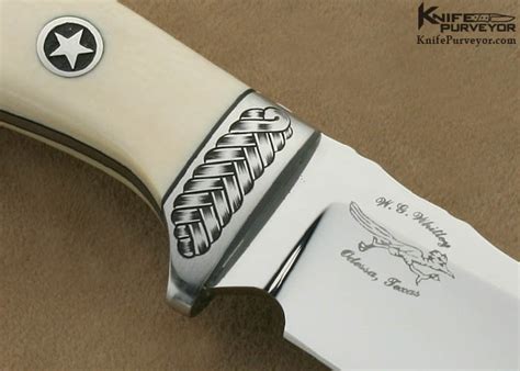 Weldon G Whitley Custom Knife Sole Authorship Engraved Hunter Knife Purveyor