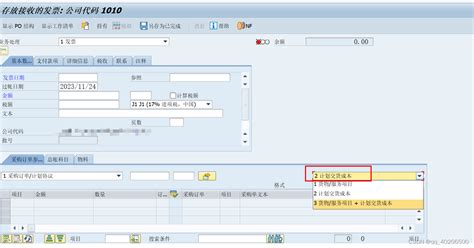 预制发票bapi创建计划交货成本abap Miro 计划交货成本 Csdn博客