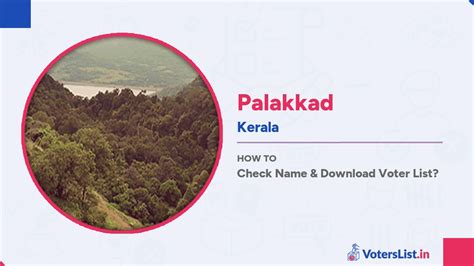 Palakkad Voter List 2025 Kerala Download Pdf With Photo And Check Name