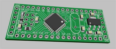 Looking For A Kicad Diptrace Etc Design For A Pro Mini For Atmega PB Rd Party Boards