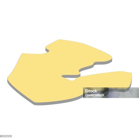 Carte 3d De Djibouti Silhouette Dillustration Vectorielle De Djibouti