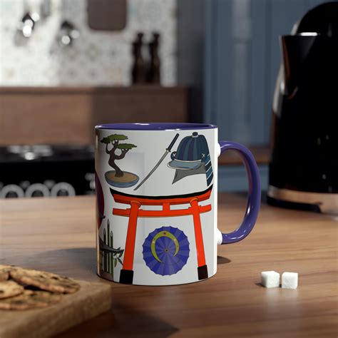 Japanese Mug Japan Inspired Mug Japanese Culture Travel Desk Mug