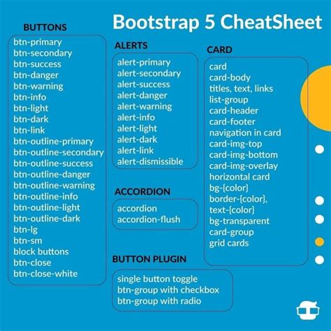 BootStarp 5 Cheat Sheet