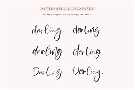 Darling Script Font A Script Font By Blog Pixie Word Fonts Tattoo