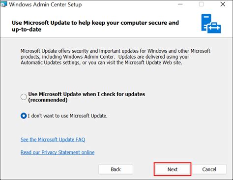 Download And Install Windows Admin Center On Windows Server 2022