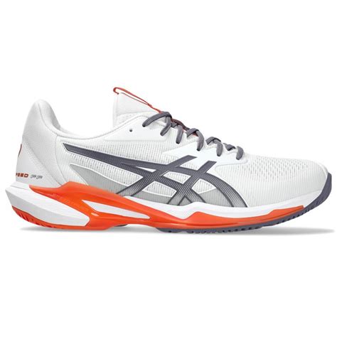 Chaussures Asics Gel Solution Speed Ff 3 Blanc Mauve Orange Extreme Tennis