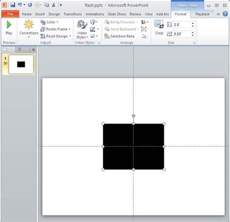 Insert Flash Movies Using The Insert Tab In Powerpoint 2010 For Windows