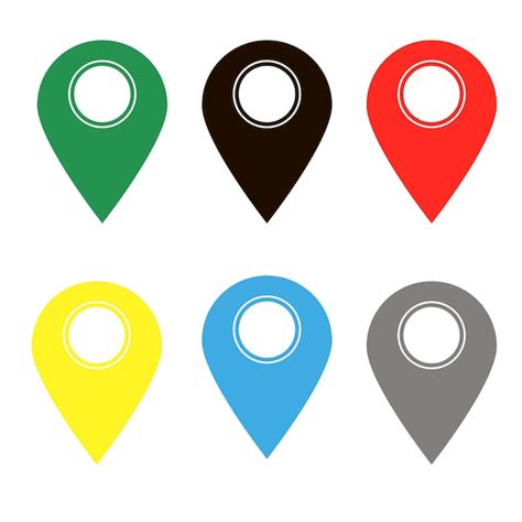 Premium Vector Map Pointers Set Of Mark Location
