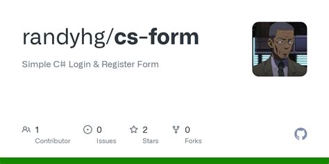 GitHub Randyhg Cs Form Simple C Login Register Form