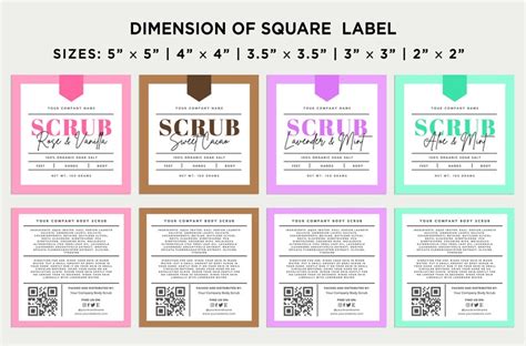 Printable Bath Body Scrub Label Sugar Scrub Label Bath Salt Etsy