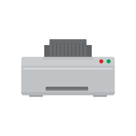 Premium Vector Grey Printer Icon Flat Illustration Of Grey Printer Vector Icon For Web