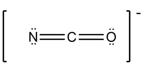 Consider The Electron Dot Structure For The Cyanate Ion Quizlet