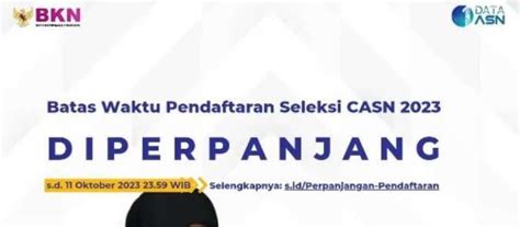 Pendaftaran Seleksi CASN 2023 Diperpanjang Ini Jadwal Terbaru Penutupannya
