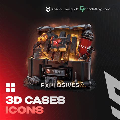 3D CASES ICONS PS Graphics Codefling