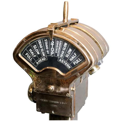 Vintage Brass Ship Telegraph By Chadburns Liverpool And London At 1stdibs