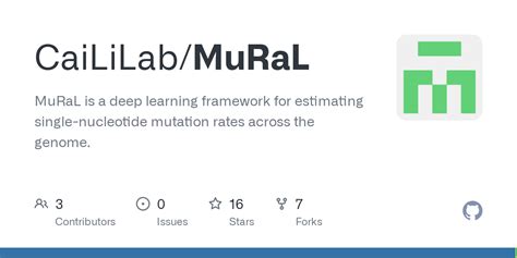 github caililab mural mural is a deep learning framework for