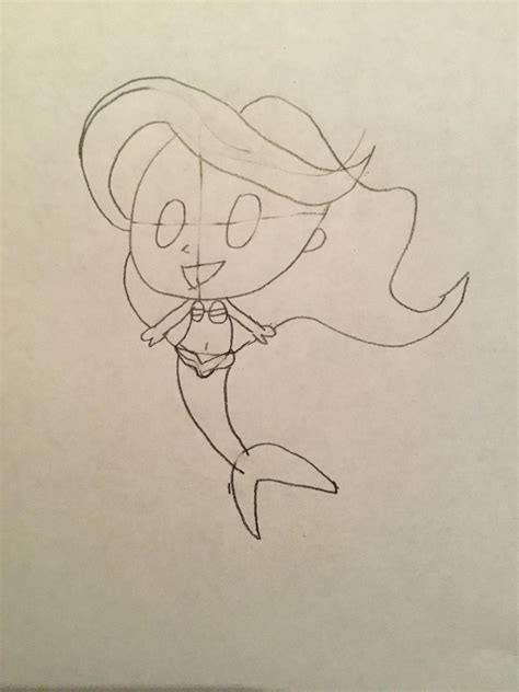 Chibi Ariel Lineart Fanart By Jonwii On Deviantart