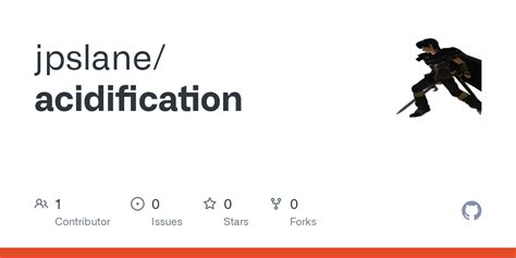 GitHub Jpslane Acidification
