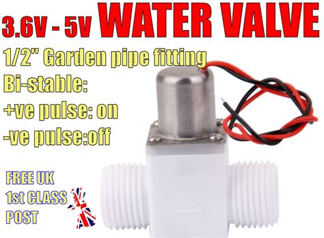 Electric Water Valve 12 Bsp Solenoid Hydroponics 33v 5v Dc Arduino
