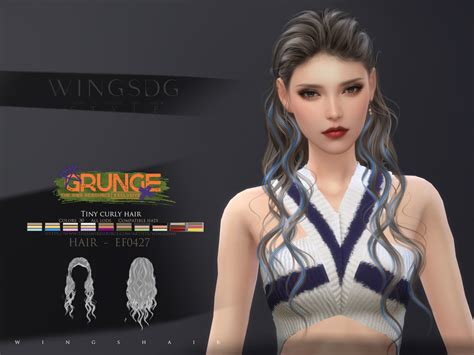 The Sims Resource Wings Ef0427 Tiny Curly Hair