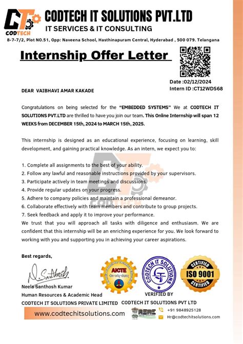 Vaibhavi Kakade On Linkedin Internship Embeddedsystems