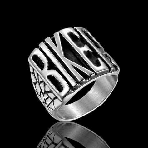 Steel Rebel Biker Ring Titanium Steel Biker Ring Villainswear